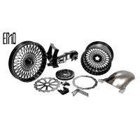 China INCA SA-033 Aluminum Motorcycle Swing Arm Kit for Harley-Davidson Softail 2007-2023 - Black Anodized Finish for sale