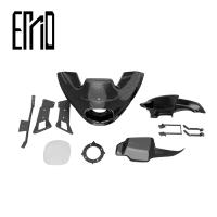 China HL-006 Carbon Fiber Motorcycle Headlight 7 Inch 3000 Lumen for Harley Road King Low Rider 2014-2023 for sale