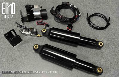 China INCA AS007 Harley Custom Motorcycle Air Suspension Kit 0-7 Bar Pressure 21-Stage Damping for Touring Models 2014-2023 for sale