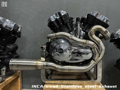 China INCA V-rod Motorcycle Exhaust System - Titanium/Stainless Steel High-Performance Upgrade for 2003-2017 Models for sale