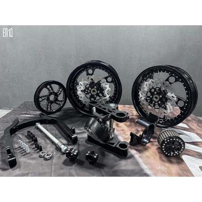 China INCA SA037 Aluminum Alloy Motorcycle Swing Arm Kit for Harley-Davidson Sports Models - 1 Piece Black Anodized for sale