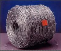 China 16gaX16ga,Galvanized Barbed Wire, 500 meters /roll , 5