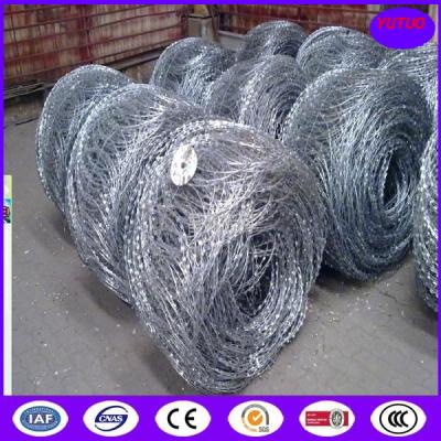 China 450mm, 600mm, 900mm Bto-10 Flat Razor Wire for sale