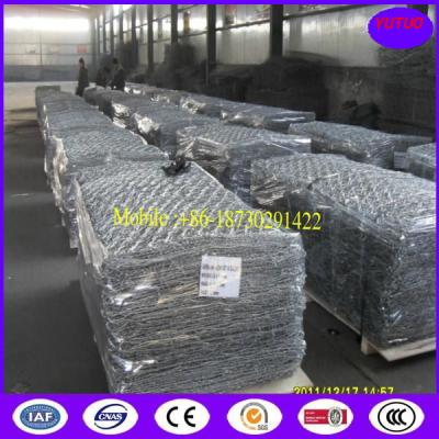 China Galvanized Zinc-Aluminium Alloy Gabion Basket for sale