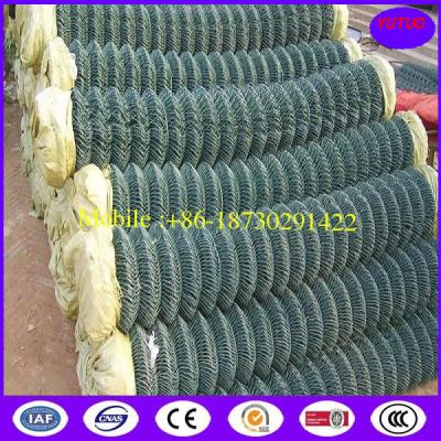 China ISO Lowest Price 50*50 100*100 PVC or Galvanized Chain Link Fence for sale