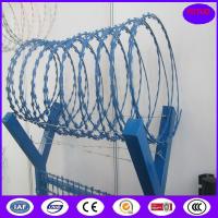 China Hot Dipped Galvanized BTO-22 2.5MM 900mm 13 kg Concertina Razor Barbed Wire for sale