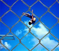 China Diamond mesh fence price for sports for sale