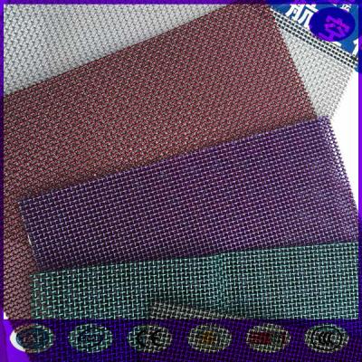 China T31612mesh*0.7mm stainless steel security insect screen with many colors for sale