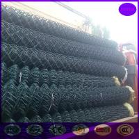 China 50*50mm opening  pvc coating 15m roll length Chain link Fencing for sale