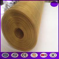 China 0.19mm , 40mesh plain weave brass woven wire cloth for sale