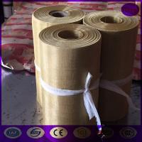 China 0.19mm , 40mesh plain weave brass woven wire cloth for sale
