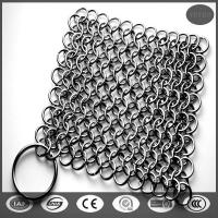 China cast iron wire mesh pan scrubber pan cleaner for sale