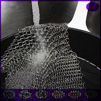 China 10mm Extra Large Chain Mail Scrubber for Cast Iron Pan cleaning  made in china for sale