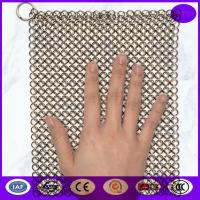 China Cast Iron Chainmail Sponge Dish Scrubber, Hand Scrubber made in china for sale