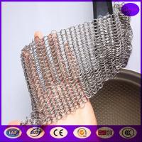 China ECO-friendly Stainless Steel Chainmail Pot Scrubber For Cleaninning in kitchen for sale
