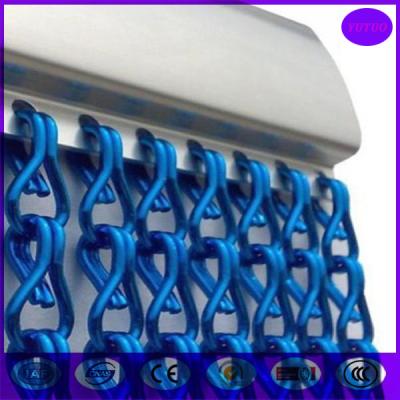 China Colorful hanging aluminum chain curtain for door /office ,hotel divider for sale
