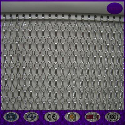 China Aluminium Silver Chain Fly Wasp Insect Bug Door Screen 90cm X 200cm made by china for sale