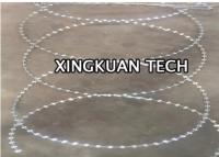 China BTO-10 hot dipped gal flat wrap razor wire in panel used on fence top for sale