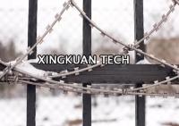 China BTO-10 hot dipped gal flat wrap razor wire in panel used on fence top for sale