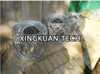 China BTO-10 hot dipped gal flat wrap razor wire in panel used on fence top for sale