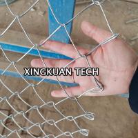China 9 Gauge Hot Dipped Galvanized Chain Link Fence , Diamond Wire Mesh For Garden for sale