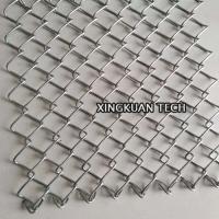 China 5cm Chain Link Fabric Fencing , Galvanized Steel Wire Mesh Rolls 6cm 8cm for sale