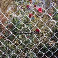 China 5cm Chain Link Fabric Fencing , Galvanized Steel Wire Mesh Rolls 6cm 8cm for sale