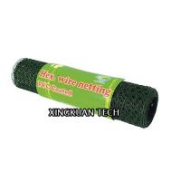 China PVC Vinyl Coated Chicken Wire Mesh , hexagonal wire netting 25MM Green Color for sale