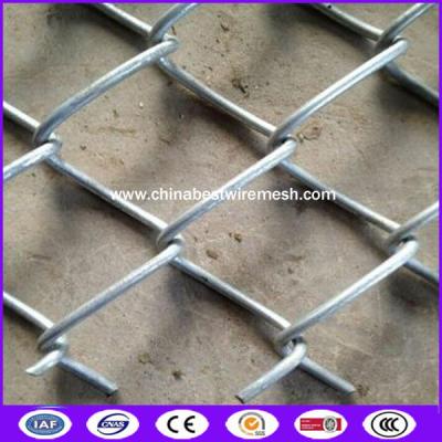 China Zinc aluminum alloy chain link fence with accessories for airport for sale