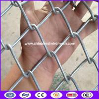 China Zinc aluminum alloy chain link fence with accessories for airport for sale