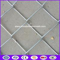 China ASTM A392 standard hot galvanized Chain link fencing 50X50mm with CE certificate for dog kennels for sale