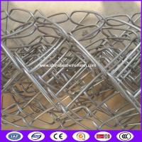 China ASTM A392 standard hot galvanized Chain link fencing 80X80mm with CE certificate for dumpster enclosures for sale