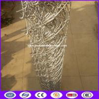 China ASTM A392 standard hot galvanized Chain link fencing 80X80mm with CE certificate for dumpster enclosures for sale