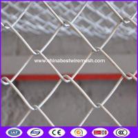 China ASTM A392 standard hot galvanized Chain link fencing 80X80mm with CE certificate for dumpster enclosures for sale