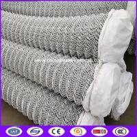 China ASTM A392 Standard stainless steel chain link fence fabric for temporary construction fence for America for sale