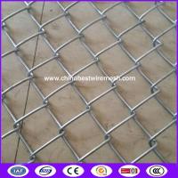 China Cheap galvanized 5x5cm chain link fence for airport fencing made in china for sale