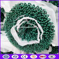 China Green color 100x100 opening chain link fence decorations for architecture for sale