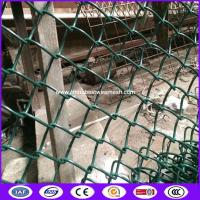China Green color 100x100 opening chain link fence decorations for architecture for sale