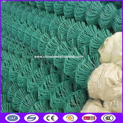 China PVC/PE Coated 9gauge wire decorative chain link fence with Height 1200mm for sale