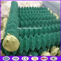 China Green color 100x100 opening chain link fence decorations for architecture for sale