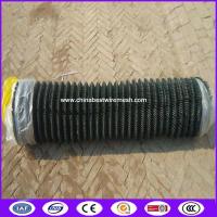 China PVC coated chain link fencing with RAL 6005 green colour for sale