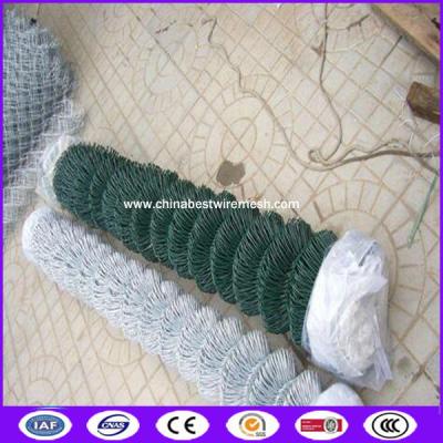 China PVC Coated 30x30 opening 5 foot chain link fence for greenfield for sale