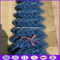 China PVC/PE Coated 9gauge wire decorative chain link fence with Height 1200mm in blue color for sale