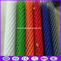 China PVC/PE Coated 9gauge wire decorative chain link fence with Height 1200mm in blue color for sale