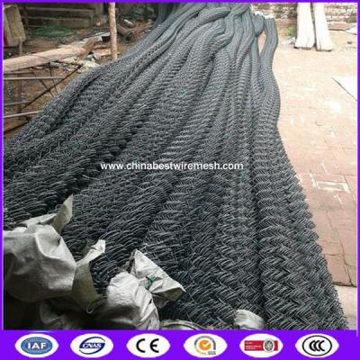 China Black Color PVC Chain Link Fence 80mm*80mm made in cina for sale