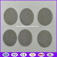 China China HIgh Quality 0.67 inch round shape stainless steel / brass wire mesh smoking pipe filter screen for sale