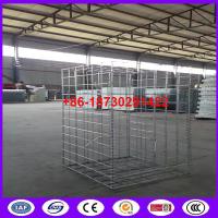 China 150mmx150mm ,2x1x1.2m size Rust Proof Galfan Coated  Welded Stone Filled Gabions for  Tanzania for sale