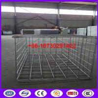 China 150mmx150mm ,2x1x1.2m size Rust Proof Galfan Coated  Welded Stone Filled Gabions for  Tanzania for sale