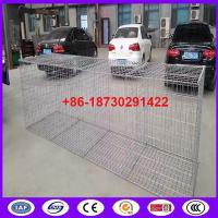 China 4 feet high, 4 feet deep  by 8 feet length welded gabion basket building a retention wall for sale