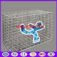 China 1 m high Professional Welded Wire Galfan Galvanised 75mm x 75mm Mesh Type Gabion for wall for sale